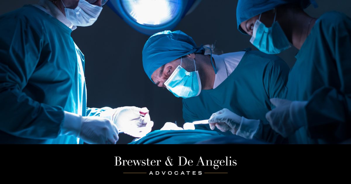 Woman's Face Catches Fire During Surgery - Brewster & De Angelis